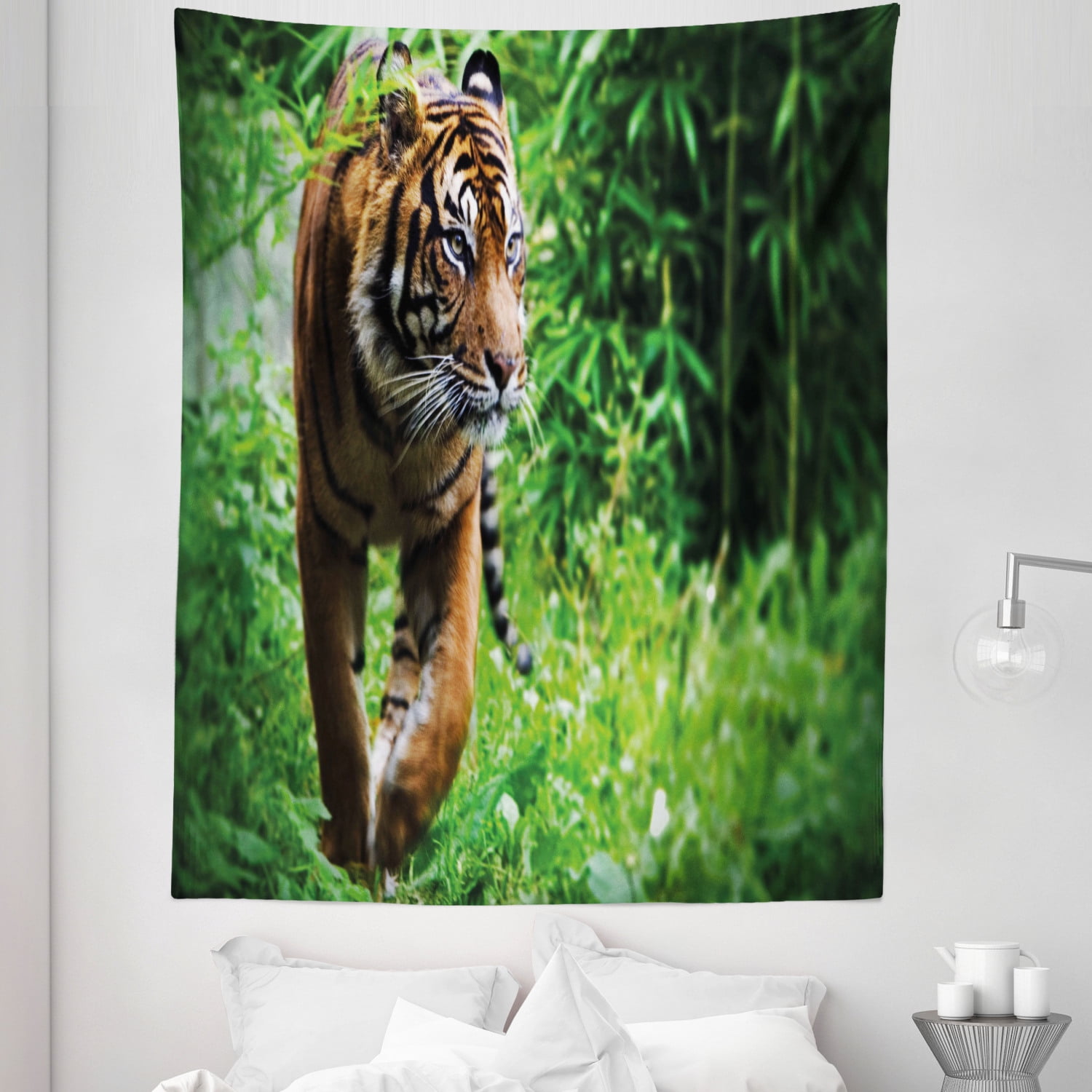 Tiger Tapestry, Siberian Large Feline at Zoo Wildlife at Captivity ...