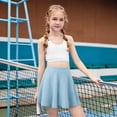 Angala Girls Dresses A Line Mini Skirts Solid Summer Soft Stretchable ...
