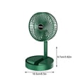 Telescopic Folding Fan, USB Rechargeable, 3-in-1 Tabletop & Floor ...