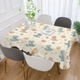 54x54in Square Printed Tablecloth Easy-Care Decorative Table Cloth for ...