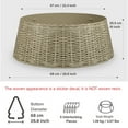Tree Nest Indoor Christmas Tree Collar, Flat Decorations, Woven Rattan ...