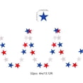 157.5in Star Bunting Banner, Red Blue White Patriotic Garland, Sewn ...