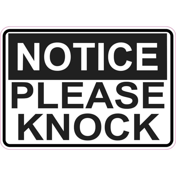 Funny Please Knock Signs