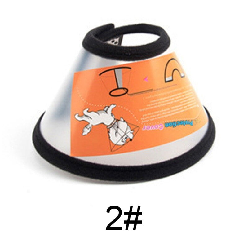 Adjustable Recovery Pet Cone E-Collar for Cats Puppy Rabbit Plastic ...
