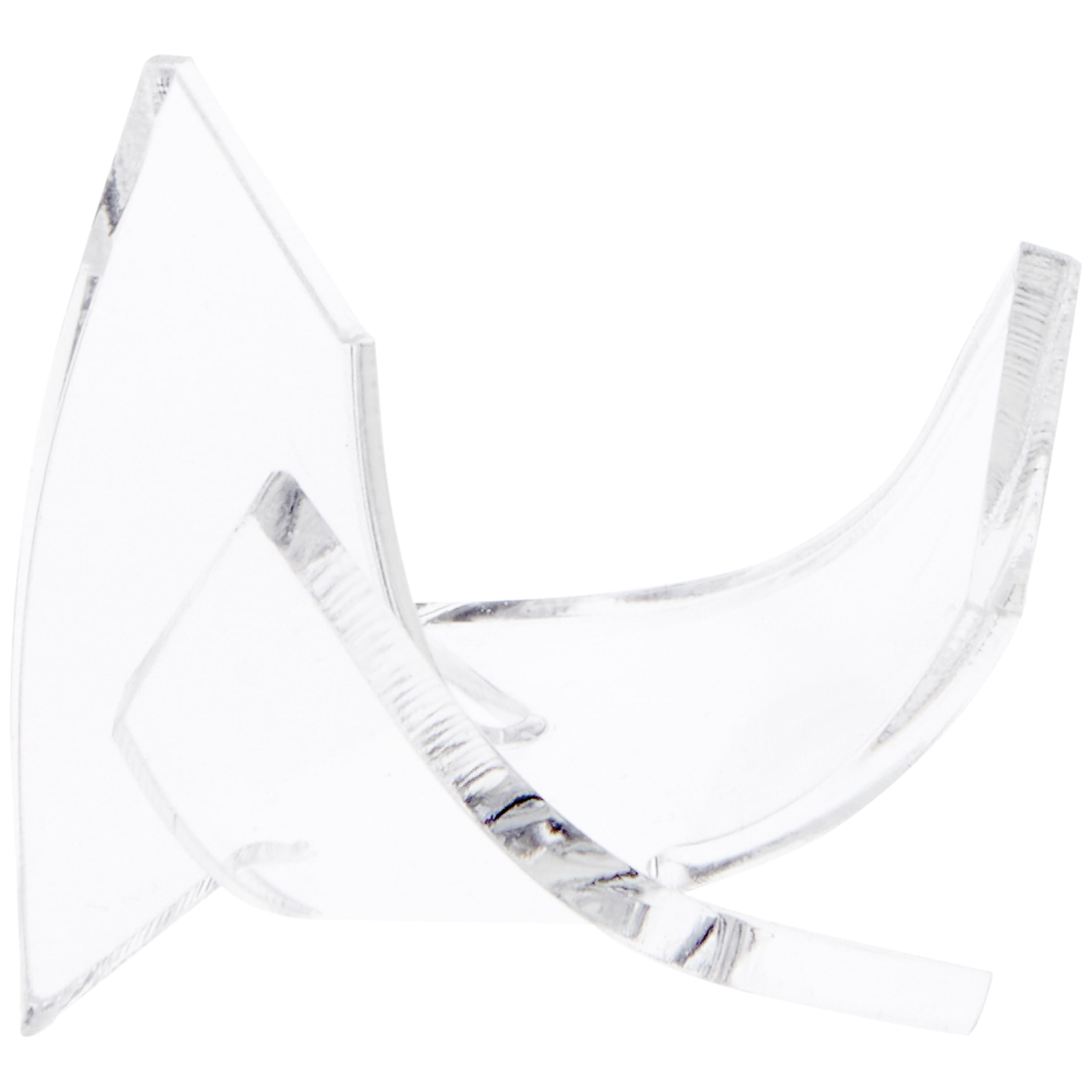 Plymor Clear Acrylic Triangular Display Stand Holder for Geode, Mineral ...
