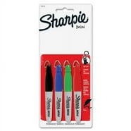 Sharpie Mini Permanent Markers, Fine Point, Assorted Colors, 4 Count ...