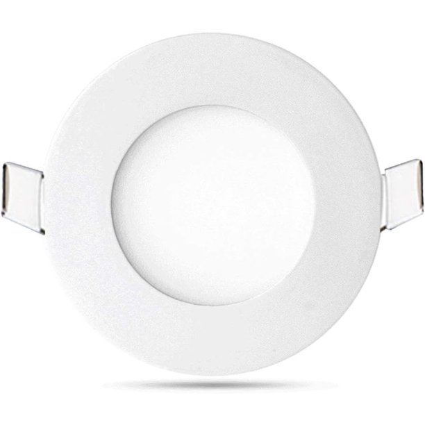 AVEKI Ultra Thin 3W LED Ceiling Panel Light 3" Recessed Round Downlight ...