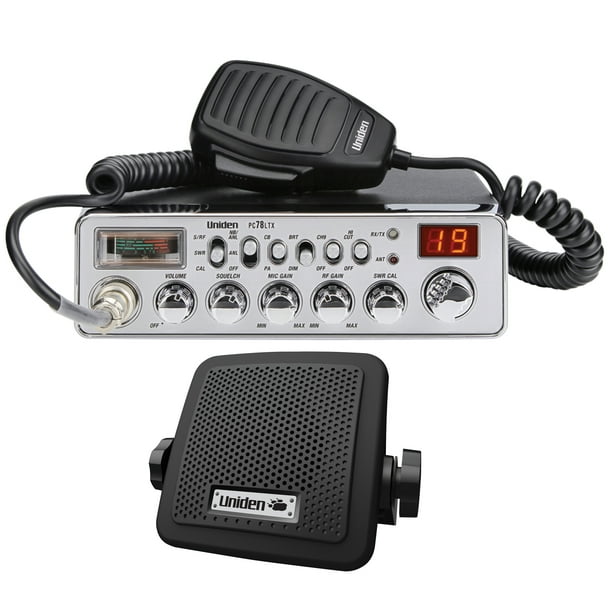 Uniden PC78LTX 40-Channel CB Radio (With SWR Meter) & BC7 Accessory CB ...