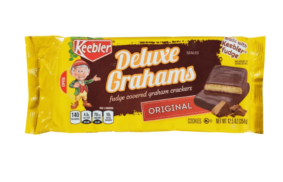 Deluxe Grahams Original Cookies, 12.5 oz - Keebler Pack of 6 Deluxe ...
