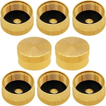 8PCS Solid Brass Propane Bottle Caps Suitable for All 1LB Gas Refill ...