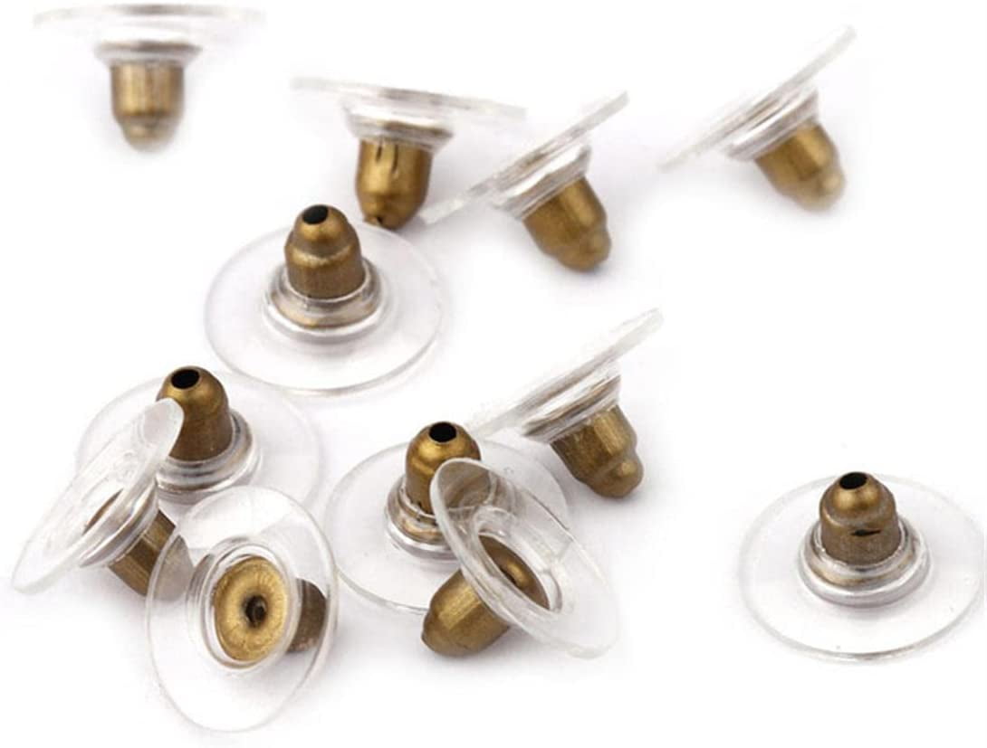 100-200Pcs Rubber Earring Backs Stopper Earnuts Stud Back Supplies for ...