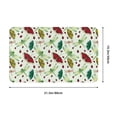 Bathroom Rugs Non Slip Washable - Dragonfly Ladybird Butterfly Kitchen ...
