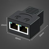 Gegong 1-to-2 Ethernet Splitter, High-Speed, USB Power Cable, Dual LAN ...