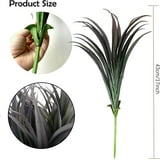 Asisol 4/12 Pcs Artificial Shrubs Bushes Plants, UV Resistant Plastic ...