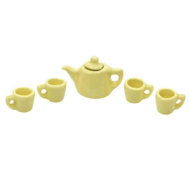 Enqiretly 1/12 Dollhome Miniatures Dining Ware Simulation Teacup DIY ...