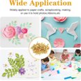 200 Pcs Split Pins, Metal Paper Fasteners Brad Round Scrapbooking Brads ...