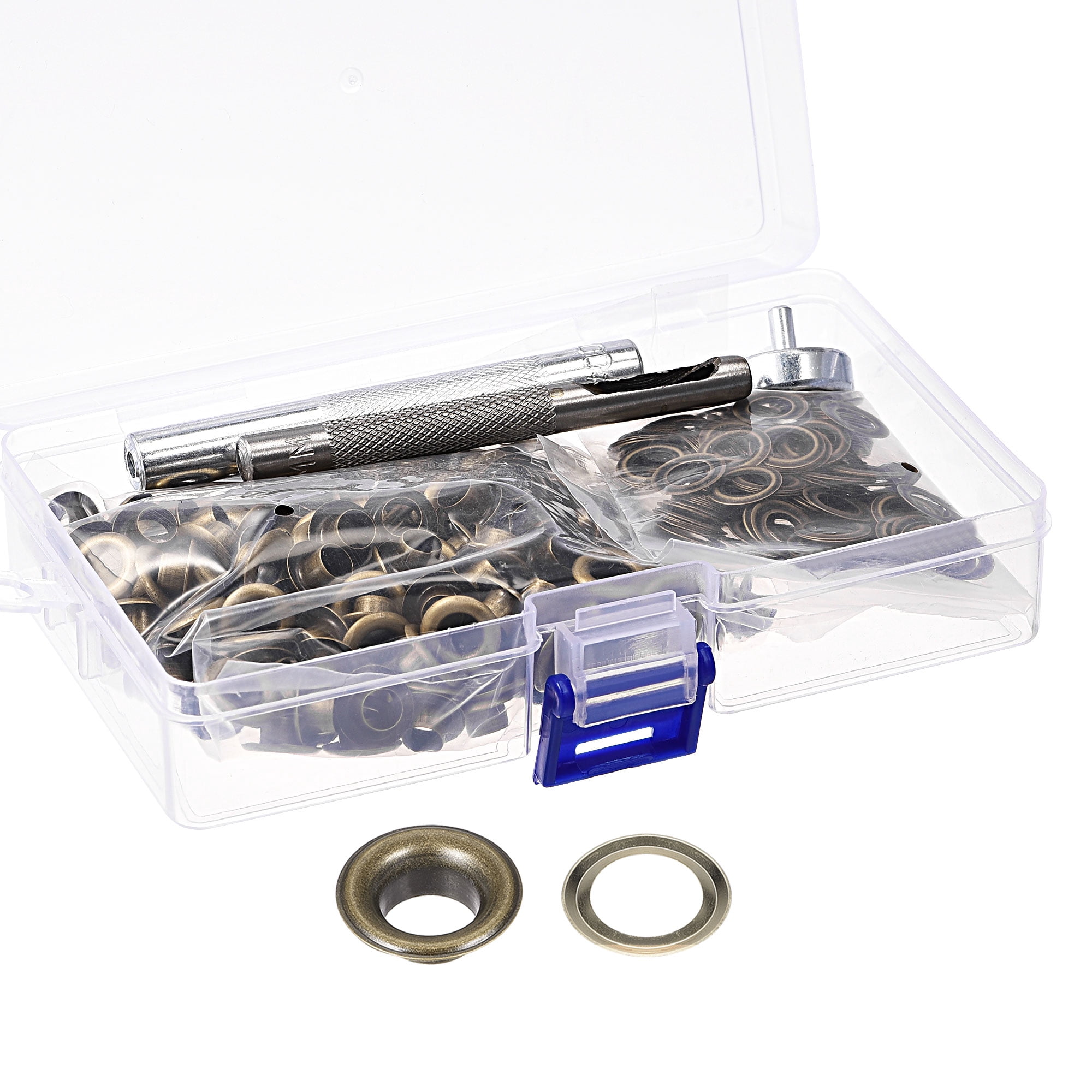 Grommet Tool Kit 200 Sets 1/4" Copper Grommets Eyelets with 3pcs ...