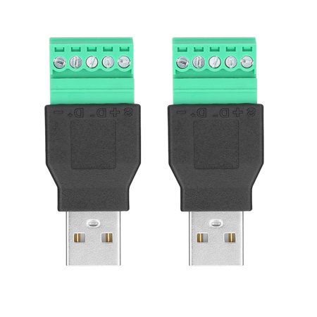 USB Terminal Connector, ABS Screw Terminal Plug Electrical Connectors ...