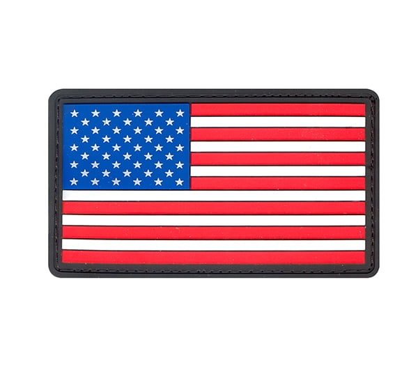 Rothco PVC US Flag Patch With Hook Back, Red/White/Blue - Walmart.com