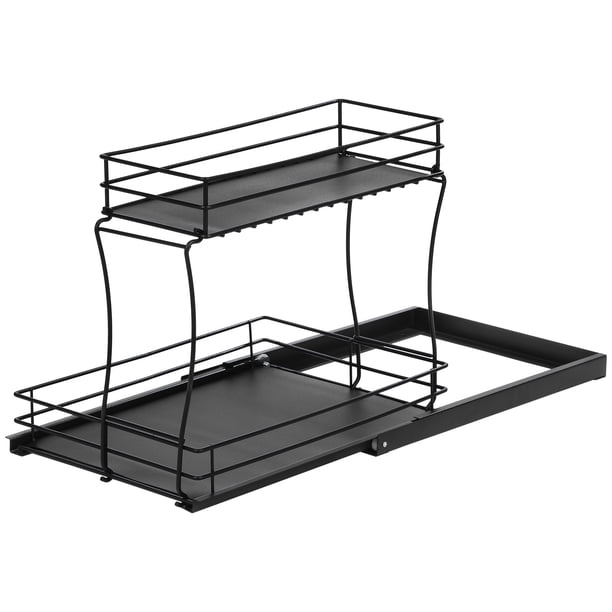 Pull Out Cabinet Organizer, 2 Tier Slide Out Sink Shelf Under Cabinet ...