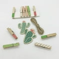 Hello Hobby Clothespin Set Green Cactus, 13 Pieces - Walmart.com