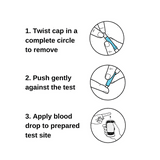 P.I.P. All-in-One Safety Blood Lancets 30g x 1.0mm, Box of 100, Easy to ...