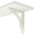 InPlace Rectangle Wood Cottage Bracket Shelf, One Shelf, 24W x 7D x 7H ...