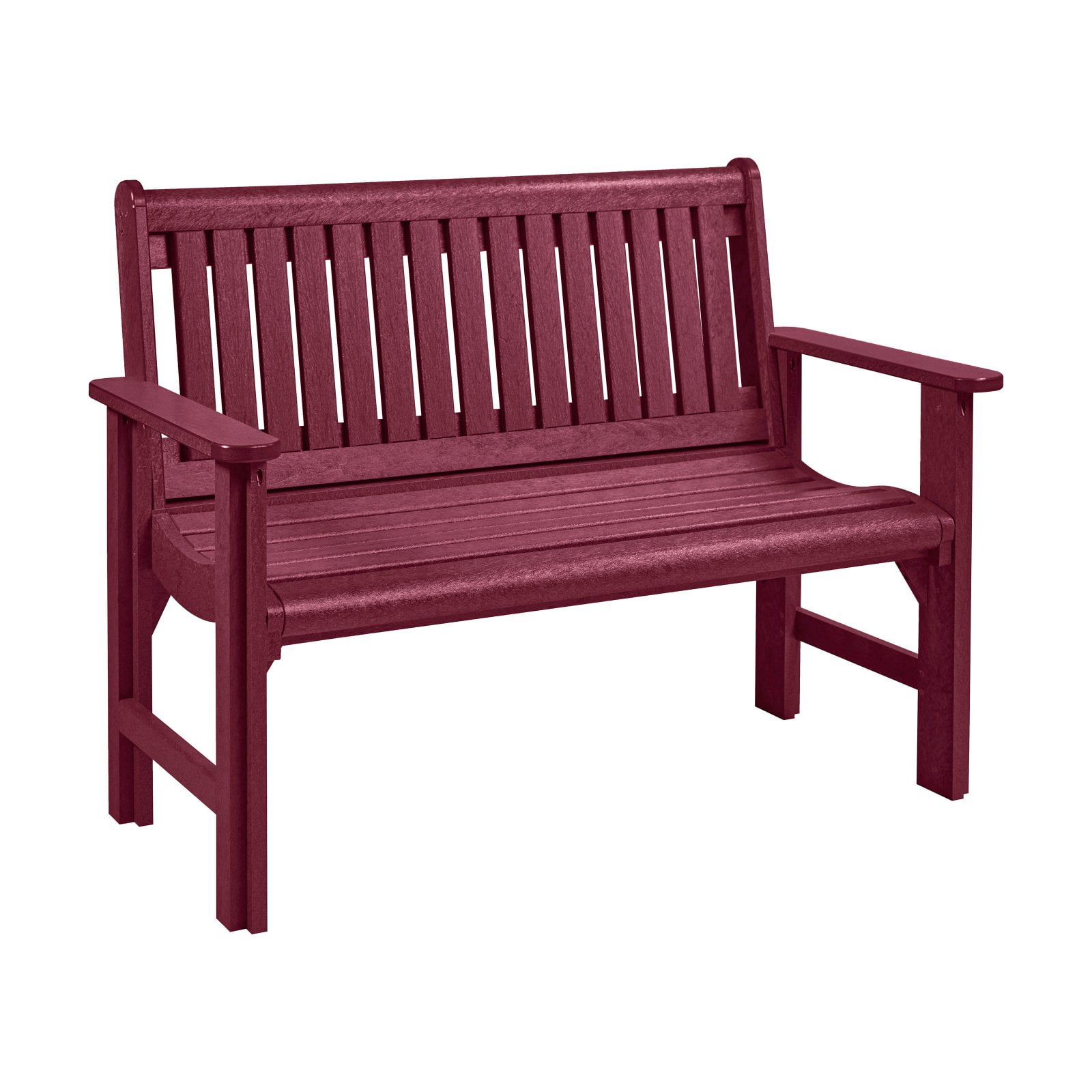 C.R. Plastic Generations 4 ft. Garden Bench with Back - Walmart.com