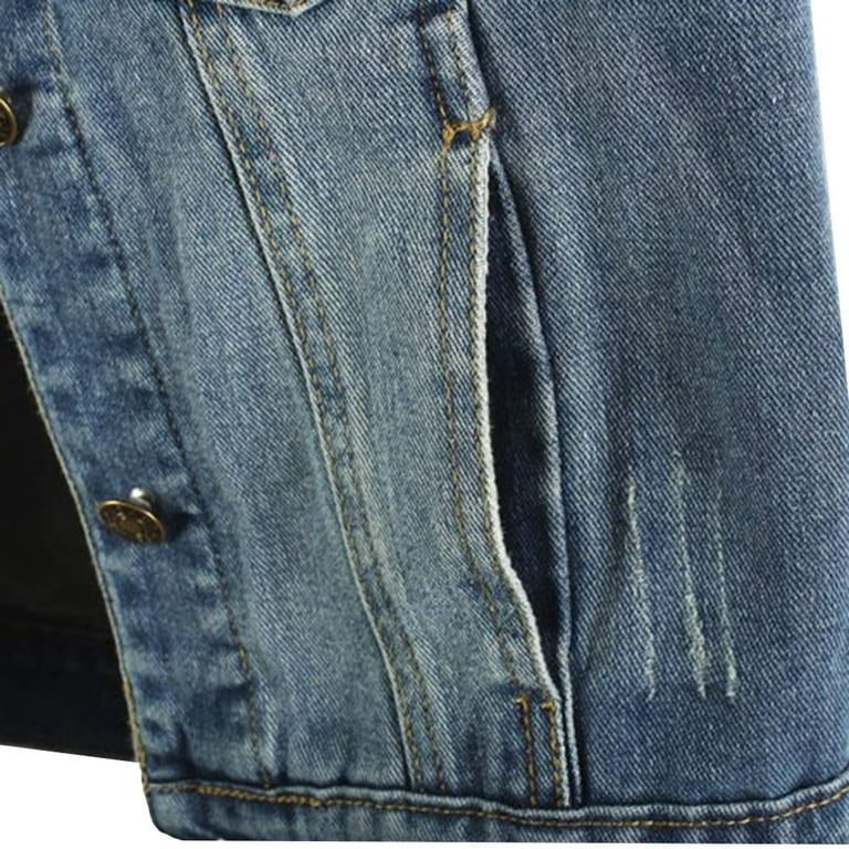 Denim Punk Jacket Back