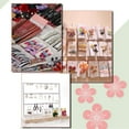 120pcs 6 Styles Hair Clip Display Cards 7 x 5cm Rectangle Kraft Paper ...
