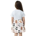 Cartoon Fox Athletic Skirt with Pockets and Built-in Shorts for 3-8Y ...