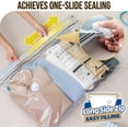 8 Pack Vacuum Storage Bags, Jumbo Size 39x28 inch, LONG SIDE ZIP Vacuum ...