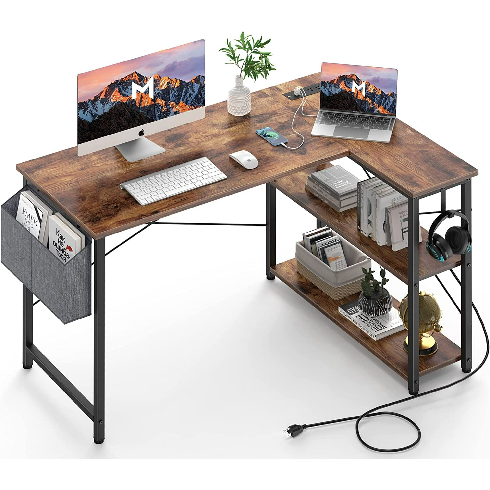 Click here for St. Teil L-Shaped Computer Desk With Power Outlet... prices