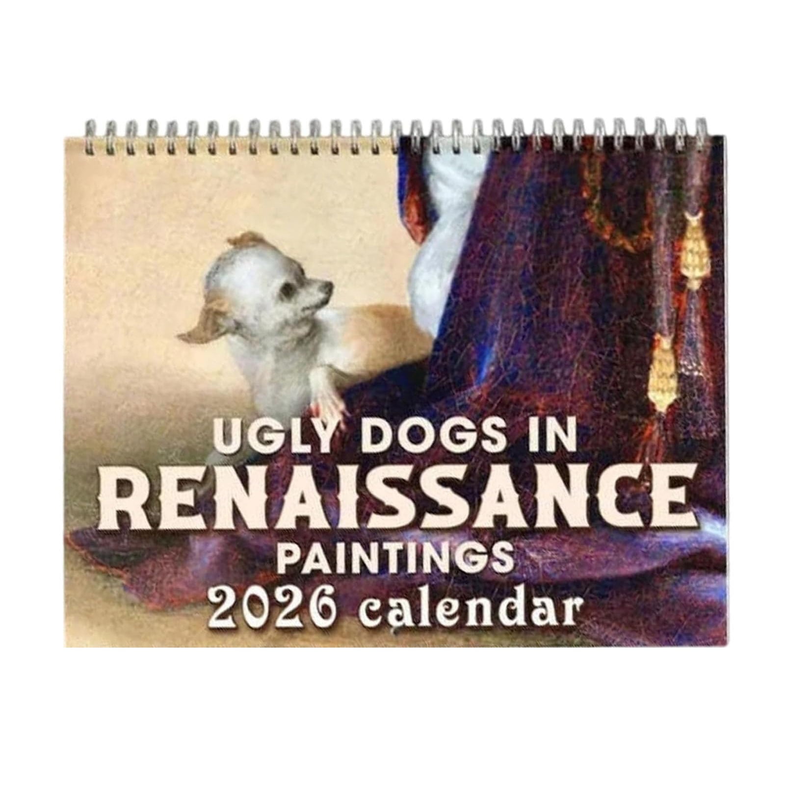 Dogs In Paintings 2026 Calendar 12 Month Medieval Animal Wall Art ...