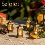 Sziqiqi Mini Lanterns Decorative LED Candles Vintage Hanging Lantern ...