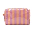 Beforeyayn Striped PVC Cosmetic Bag, Waterproof transparent makeup ...
