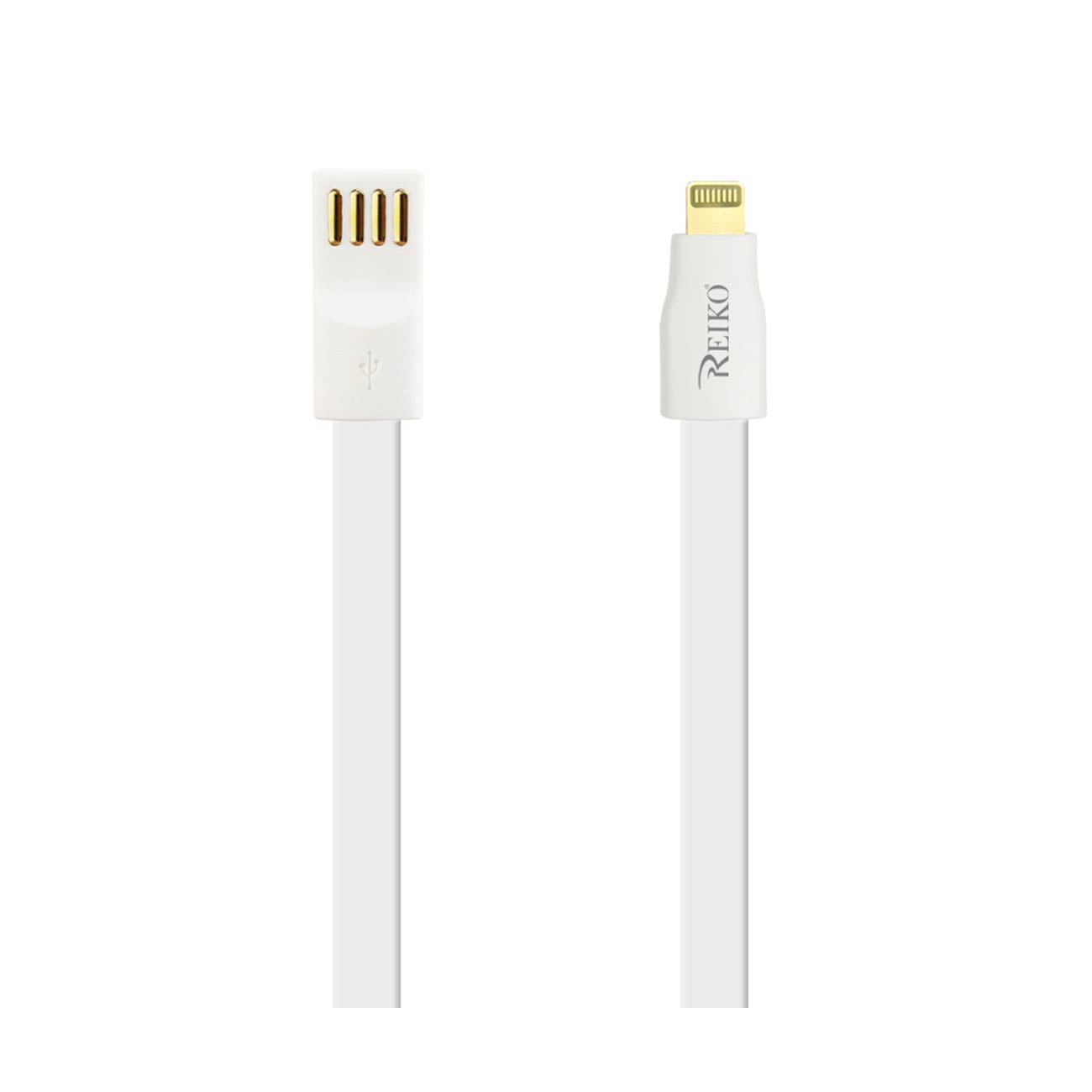 Reiko Wireless Iphone 6 Flat Magnetic Gold Plated Data Cable 0.7 Foot ...