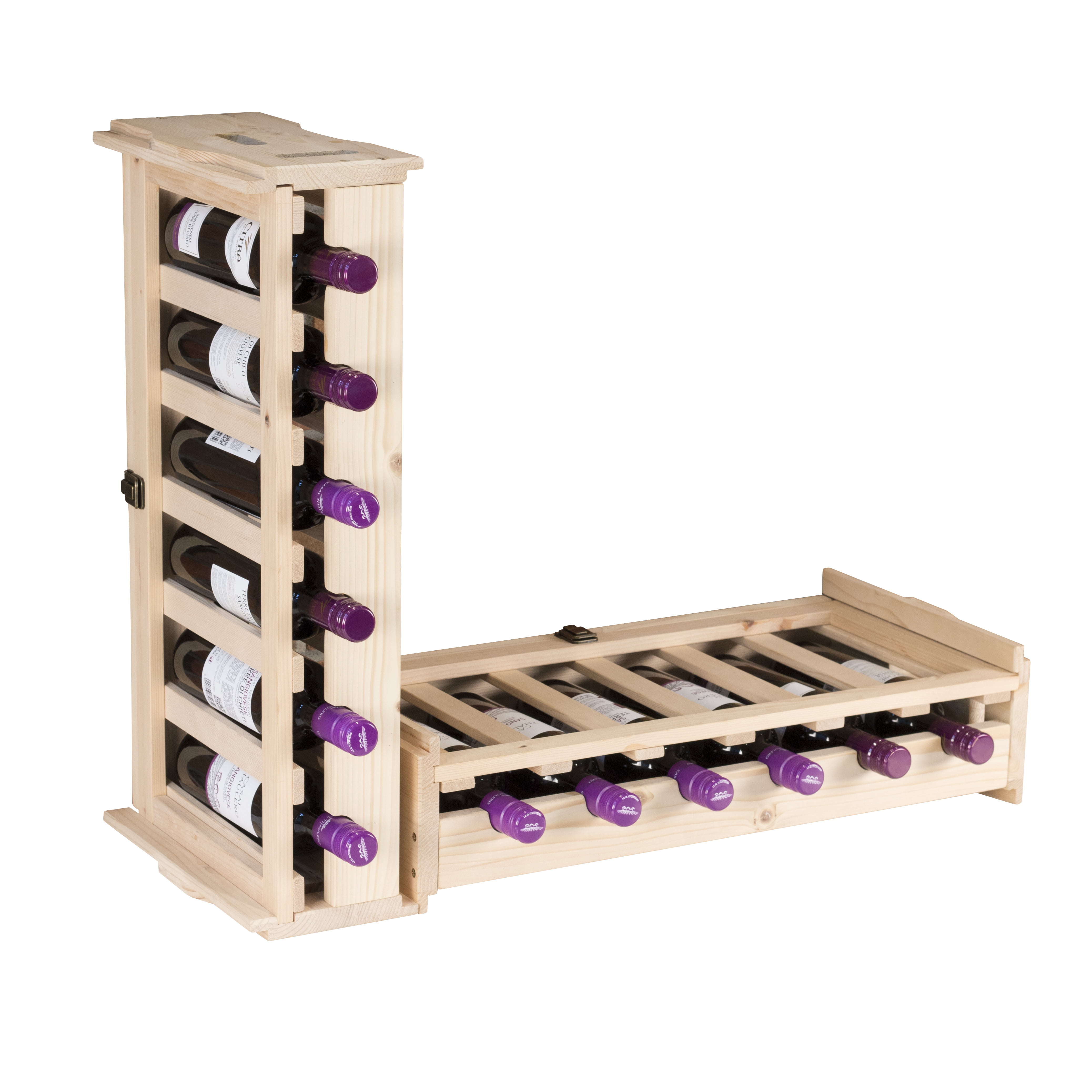 Stacking Wooden Wine Organizer - Walmart.com