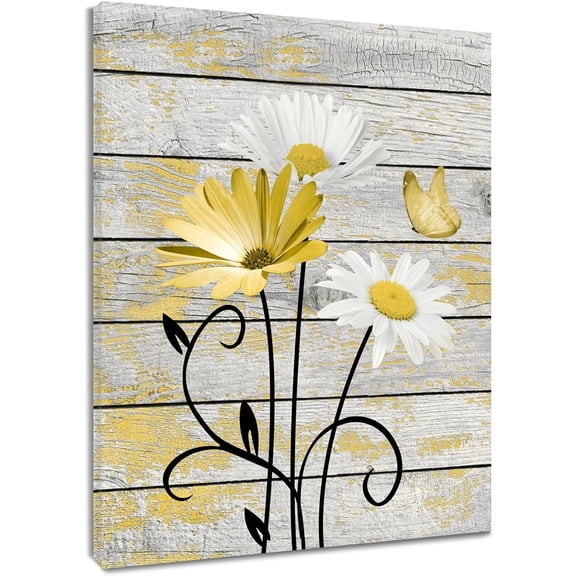 Begin Home Decor C1FM364822M5HL 36 x 48 in. Blue Flower Montage Wall ...