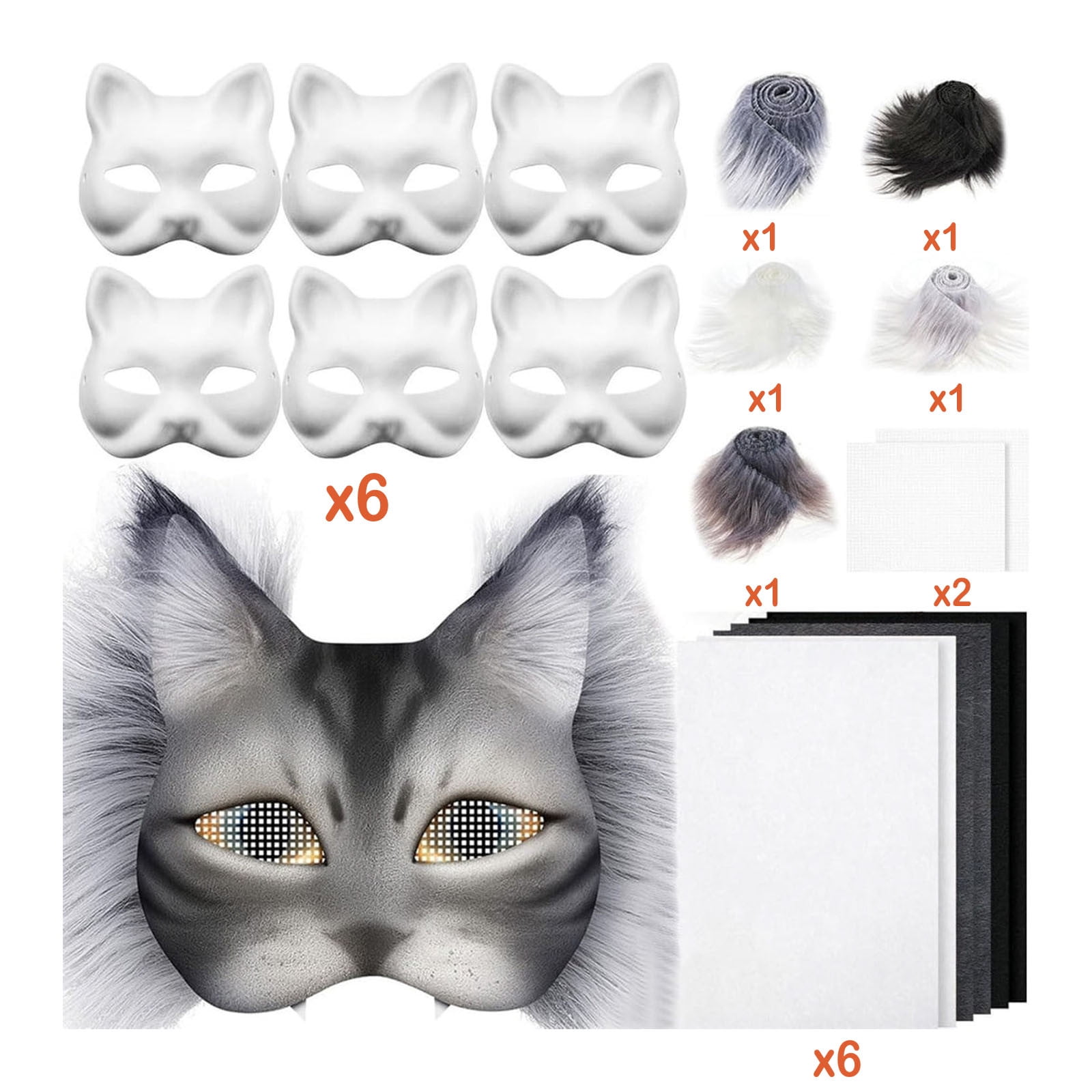 Skeadex Therian DIY Set 6 Therian Kit Cat Eye Net And Cloth Furry ...