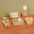 40 Pcs Dollhouse Flooring Models Mini Wooden Floor Boards Miniature ...