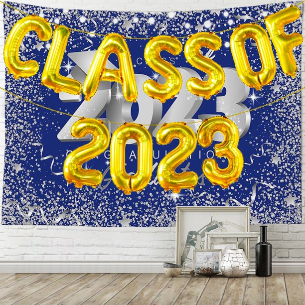 Class of 2023 Graduation Backdrop, Congratulations Congrats with 2023 ...