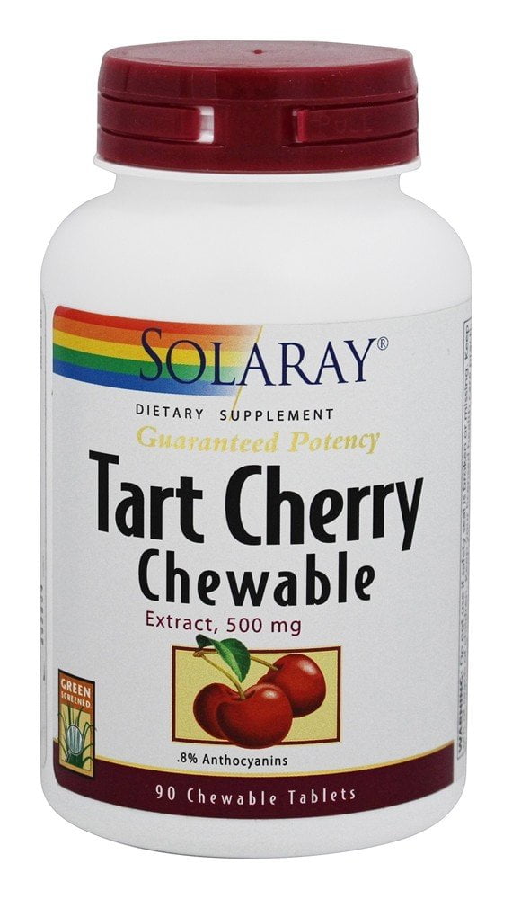 Solaray - Tart Cherry Extract 500 mg. - 90 Chewable Tablets - Walmart.com