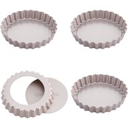 Gobel Round Medium Loose Removable Bottom Fluted Tart Flan Pan 11-7/8" x 1-1/2" High - Walmart.com