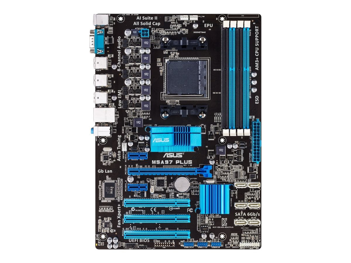 ASUS M5A97 PLUS - Motherboard - ATX - Socket AM3+ - AMD 970 - Gigabit ...