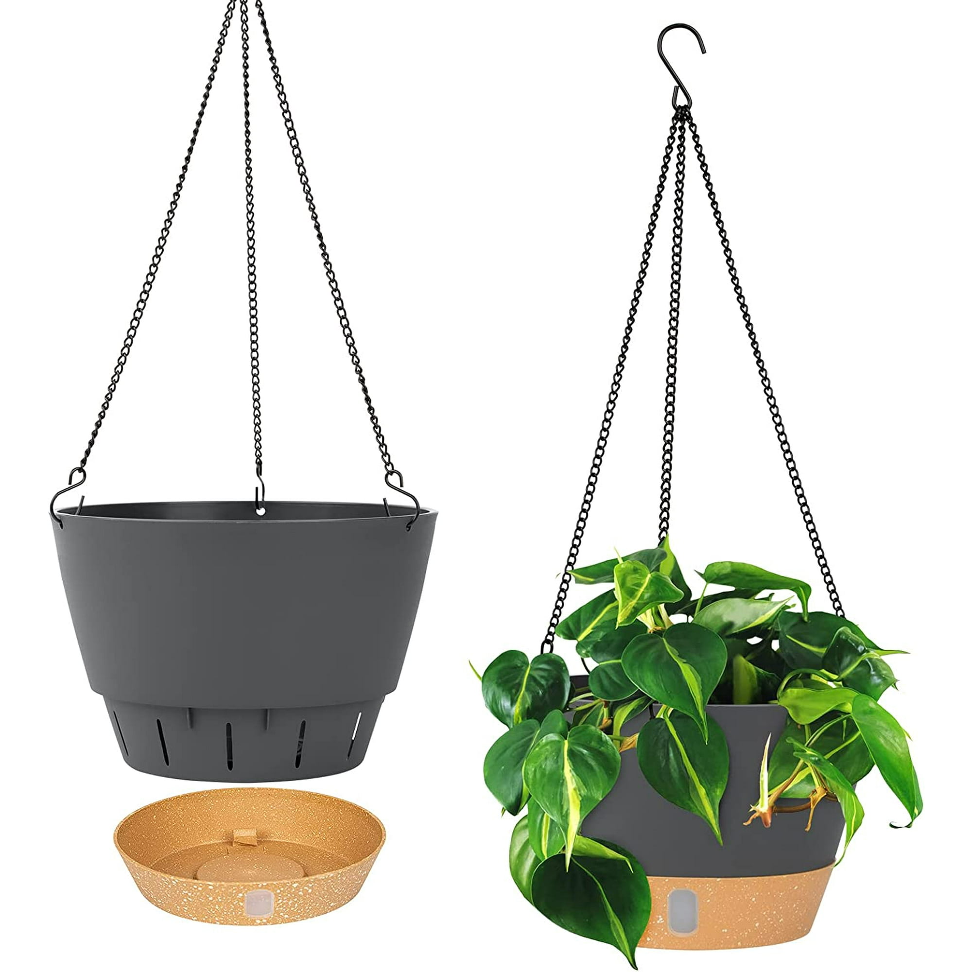 Click here for Queto 2 Pack Hanging Planters Set  25.4cm Indoor O... prices