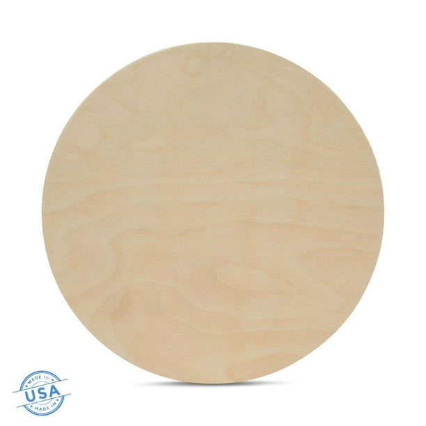Wood Circles 15 inch 1/2 inch Thick, Unfinished Birch Plaques, Pack of ...