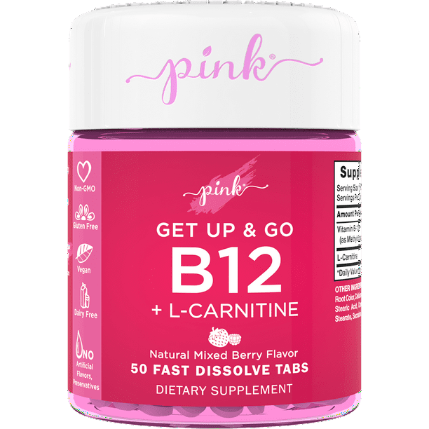 Vitamin B12 5000mcg | 50 Dissolvable Tablets | Plus L Carnitine ...