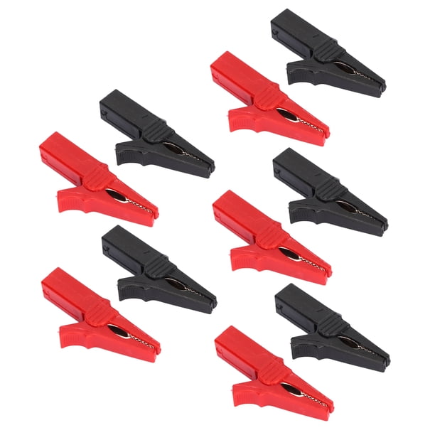 Electric Test Clamps, 10Pcs/Set 4mm Banana Jack 10mm Open Car Battery ...