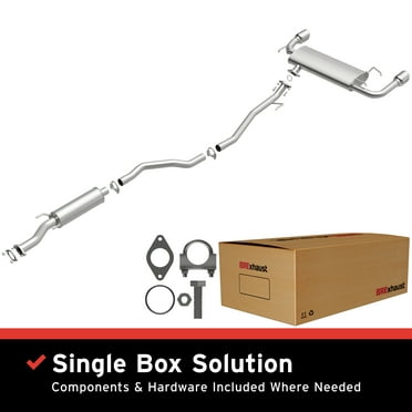 Exhaust System Ext Pipe With Dual Muffler Fits For 2009-2014 Nissan ...